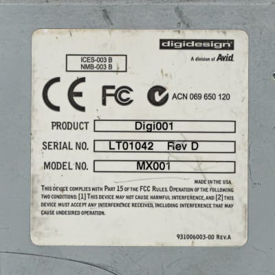 DigiDesign Digi001 MX001 8 Channel Recording Interface for | Reverb UK