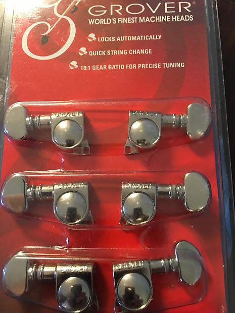 Grover Mini Locking Rotomatics Nickel 406N (RARE) | Reverb