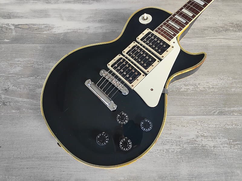 1978 Aria Pro II Japan LP-600R "Black Beauty" Les Paul Custom | Reverb