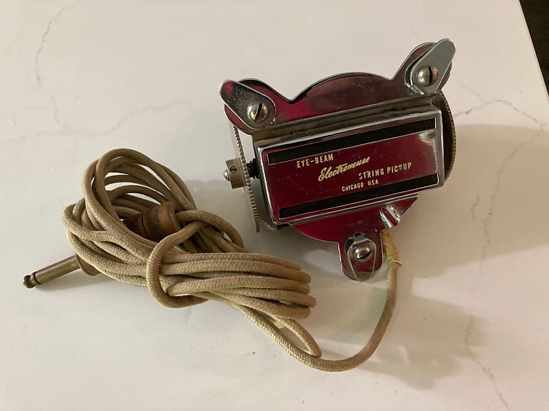 Vintage 1950's Electromuse Eye-Beam acoustic gutiar clip in | Reverb