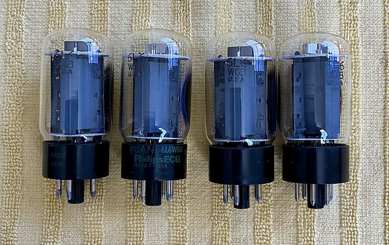 Four Philips ECG JAN 6L6WGB Vacuum Tubes Not | Reverb