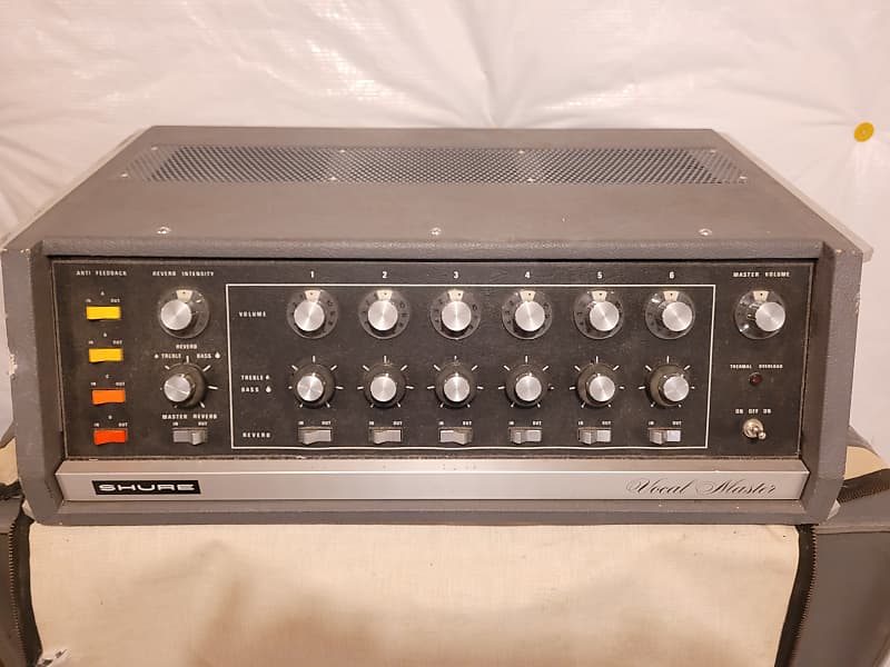 Shure Vocal Master and 2 speakers mid 1970s - silver/gray | Reverb