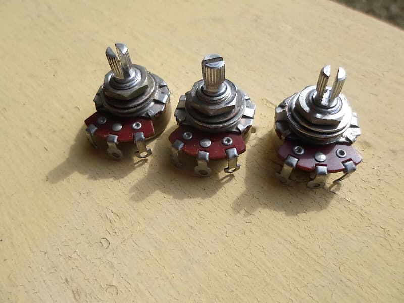 Vintage 1965 Fender Stratocaster Pots 250K Potentiometers | Reverb