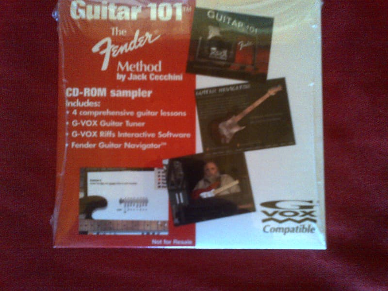 Fender CD-ROM Sampler Guiyar 101 by Jack Cecchini 1996 white | Reverb