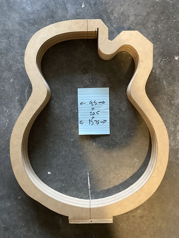 15.75” Archtop Flat Top 7 String Guitar Mold - Estate of | Reverb