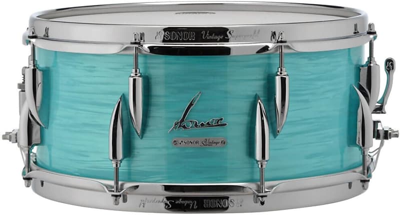 Sonor Vintage Series 14x6.5" Snare Drum - California Blue | Reverb