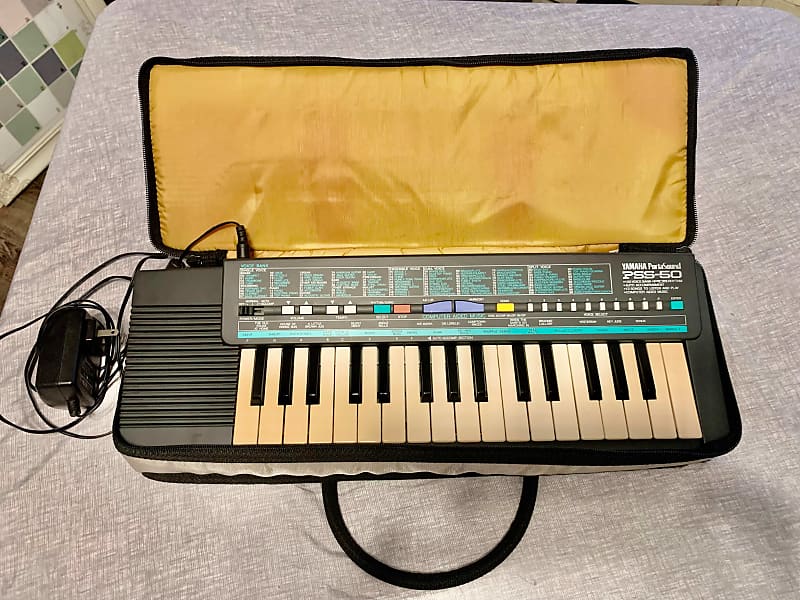 Yamaha PortaSound Keyboard Model PSS-50 with Case and Adaptor | Reverb
