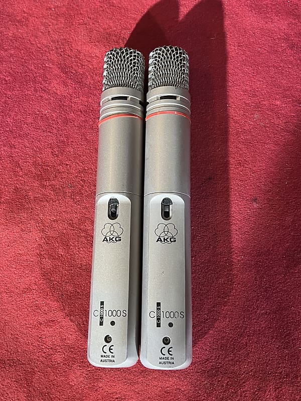 Pair (2) Of AKG C1000S Lot#3 Condenser Mic-Good Sound | Reverb