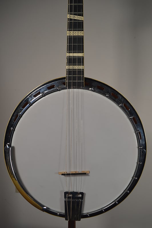 Vintage 1932 Vega Moderne Tenor Banjo 4-String w. Modern TKL | Reverb