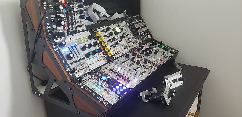 Eurorack Modular System With Cables Mixed | Reverb