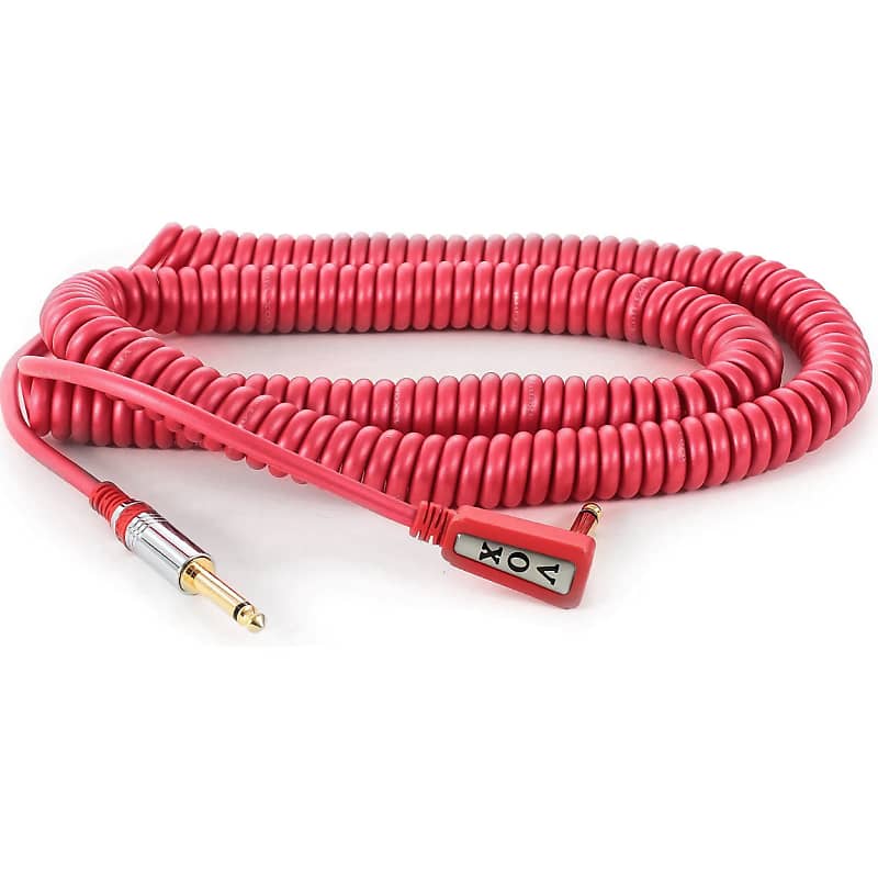Vox Premium Vintage Coil 9m Electric Guitar Cable, Red | Reverb UK