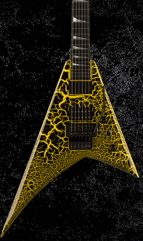 Jackson Custom Shop Limited Edition RR24 Yellow Crackle | Reverb