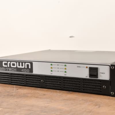 Crown Com-Tech 400 Two-Channel Power Amplifier (church owned) | Reverb
