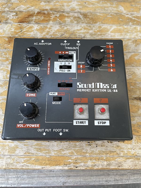 Vintage Sound Master SR-88 Memory Rhythm Drum Machine | Reverb