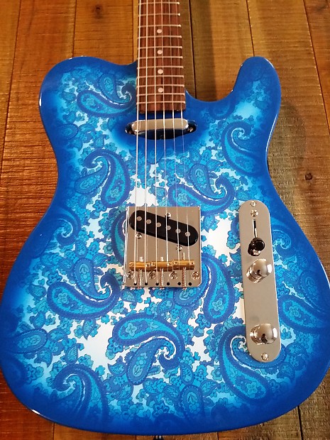 Custom Build Model T Paisley - Electric Blue | Reverb