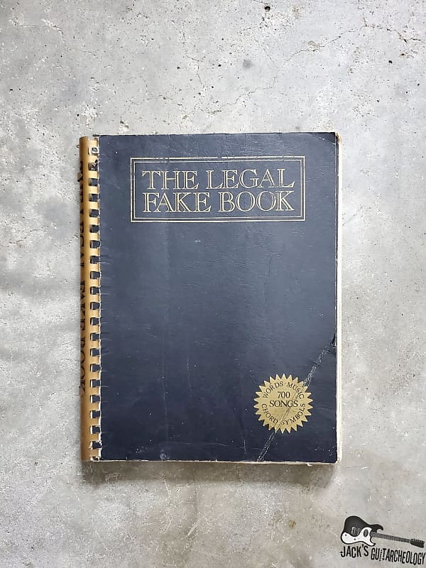 Vintage "The Legal Fakebook" Sheet Music Book (1979) | Reverb