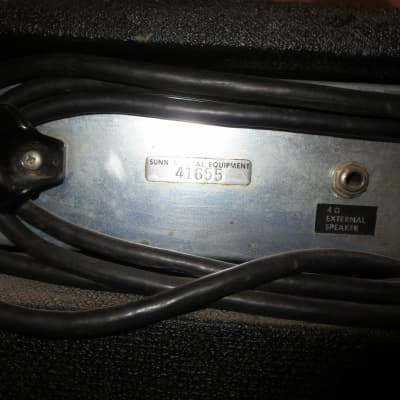 Sunn Studio Bass Amp 1970's 15" Speaker Black 1970's | Reverb
