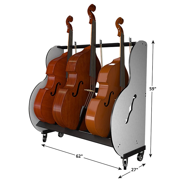 The Band Room Mobile 3-Double Bass Rack BRBA3 | Reverb