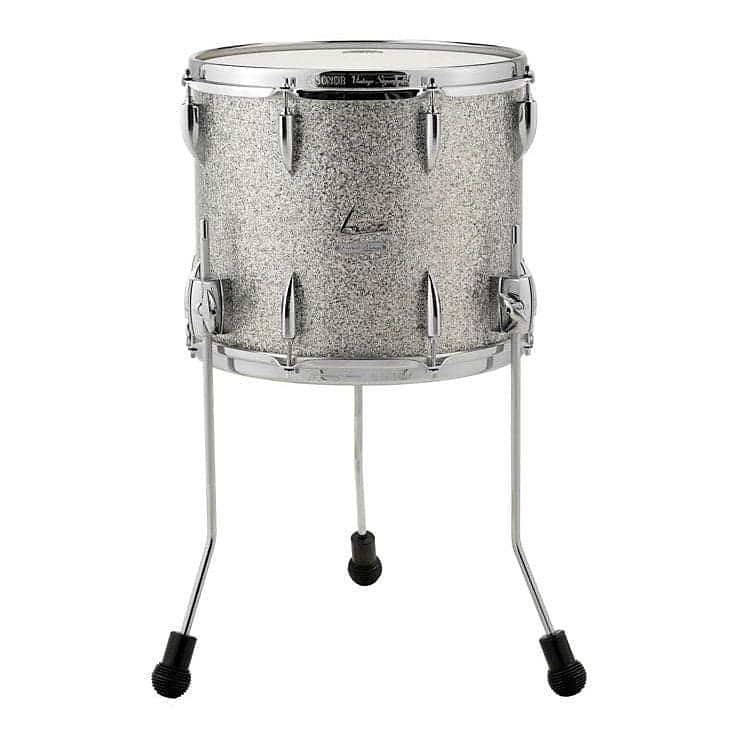 Sonor Vintage Floor Tom 14x12 Vintage Silver Glitter | Reverb UK