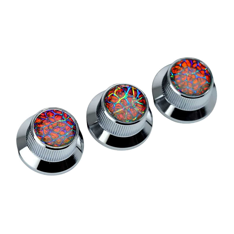 3pcs Interstellar Pattern Top Guitar Aluminum Control Knobs | Reverb