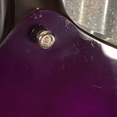 Westcreek Revenge Explorer Flame Transparent Purple Burst | Reverb
