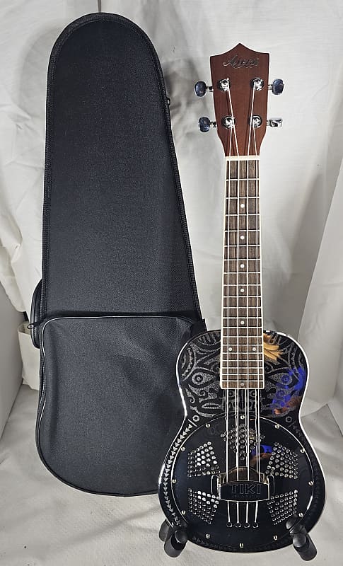 Aiersi "Tiki" Uke-A-Nator Concert Resonator Ukulele - 2024 - | Reverb