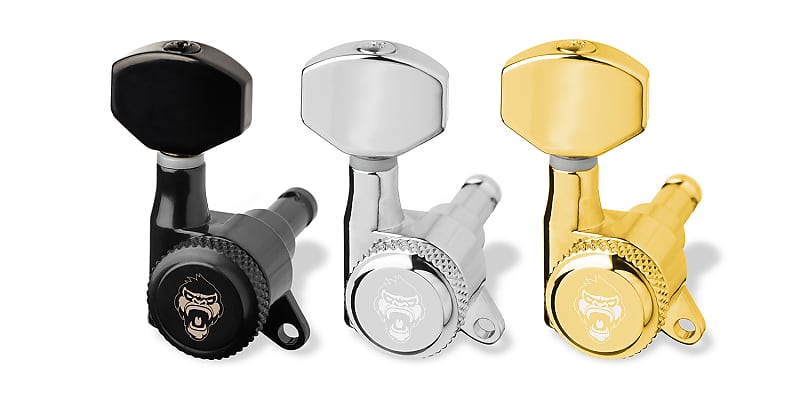 Guitar Monkey 10-String Set Locking Tuners 5l + 5r - Black | Reverb