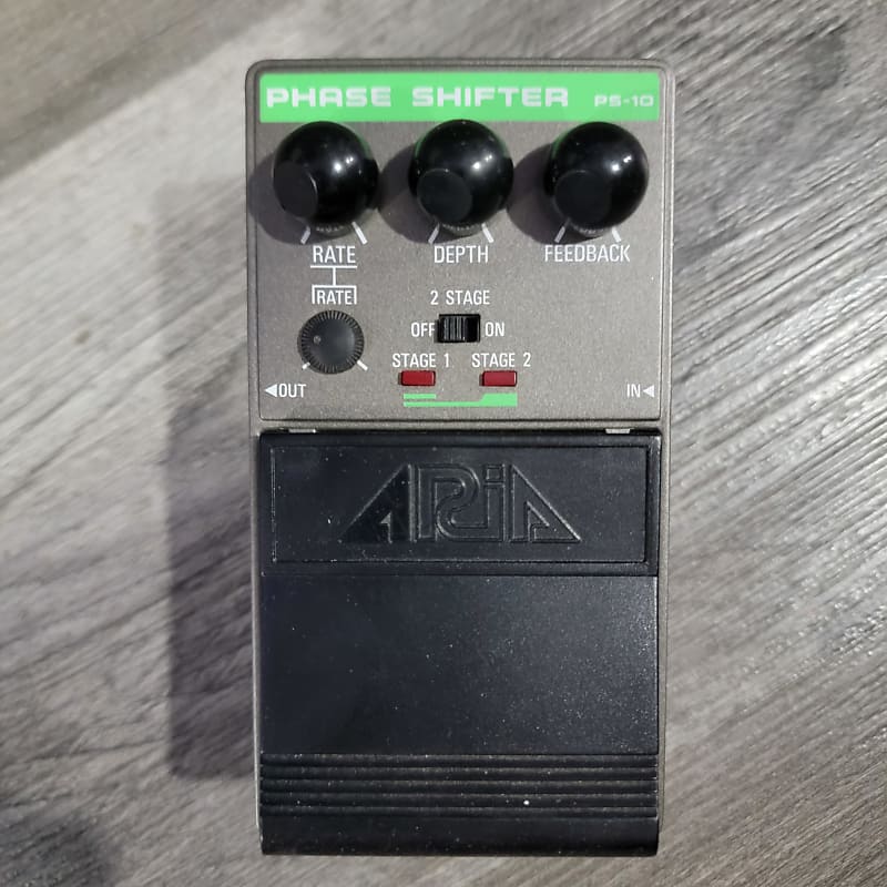 Aria PS-10 Phase Shifter 1980s - Grey/Black/Green | Reverb