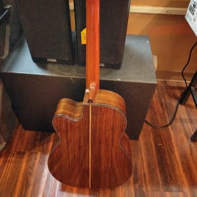 Mint Rare Ed Foley Deep Body OM Cutaway Sunburst Acoustic | Reverb