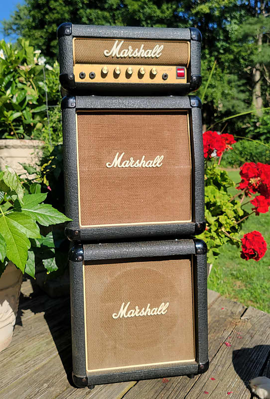 Marshall Lead 12 Model 3005 W/ Two 1x12 Cabinets Micro Stack | Reverb
