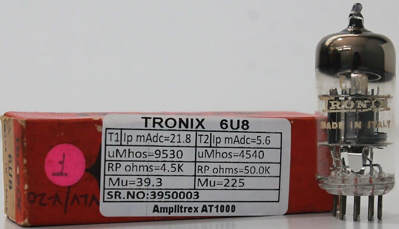 6U8 Tronix made in Italy Amplitrex Tested | Reverb