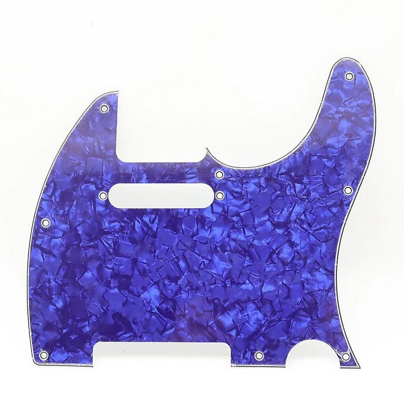 Telecaster Pickguard Pearl blue S 10 hole + Free shipping | Reverb UK