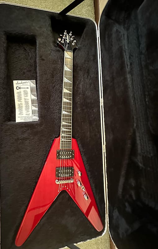 Jackson USA Y2KV 2000/2001 Dave Mustaine - Transparent red | Reverb