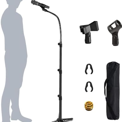 Mic Stand Boom Microphone Stands Tripod Gooseneck mic arm | Reverb