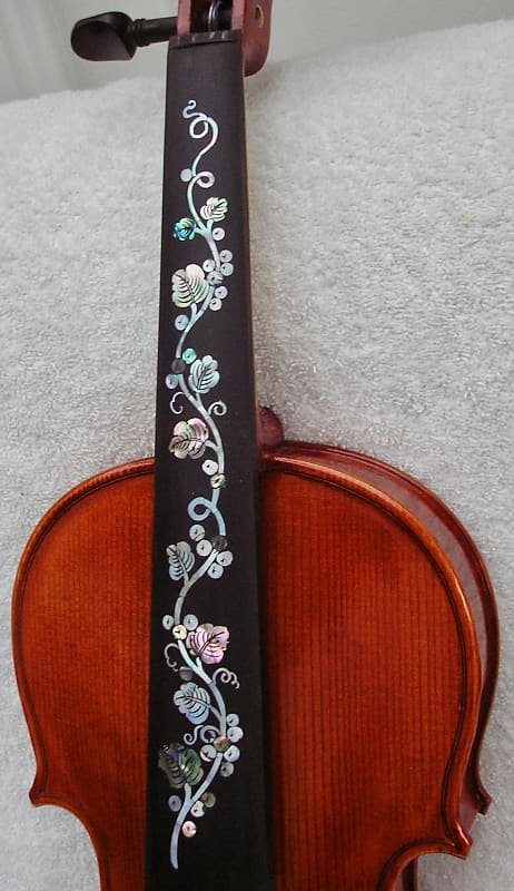Full Size Violin or FIDDLE, Fat Vine Inlaid Ebony | Reverb