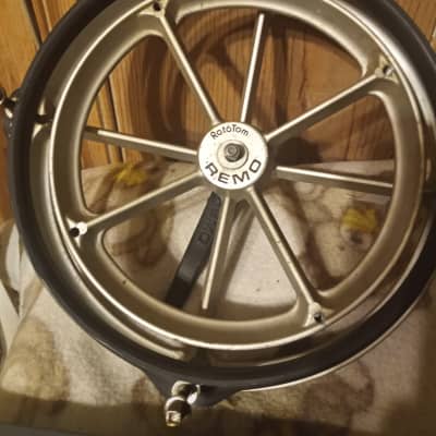 Remo Roto tom 8" and 10" with mounting bar and stand | Reverb