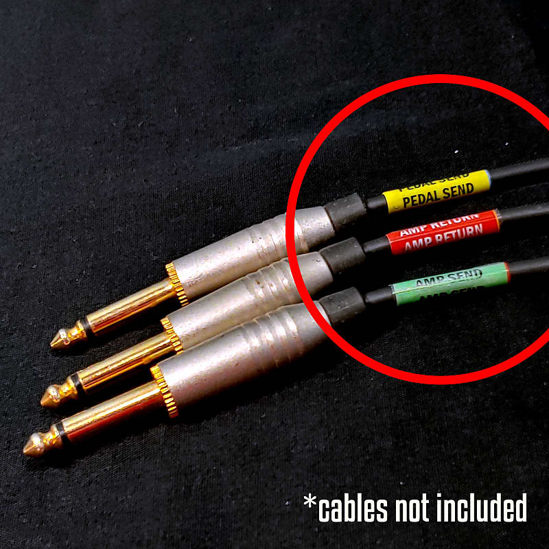 Pedal Python™ COLOR Cable Labels 11 Pre-Printed (Sheet of 16 | Reverb