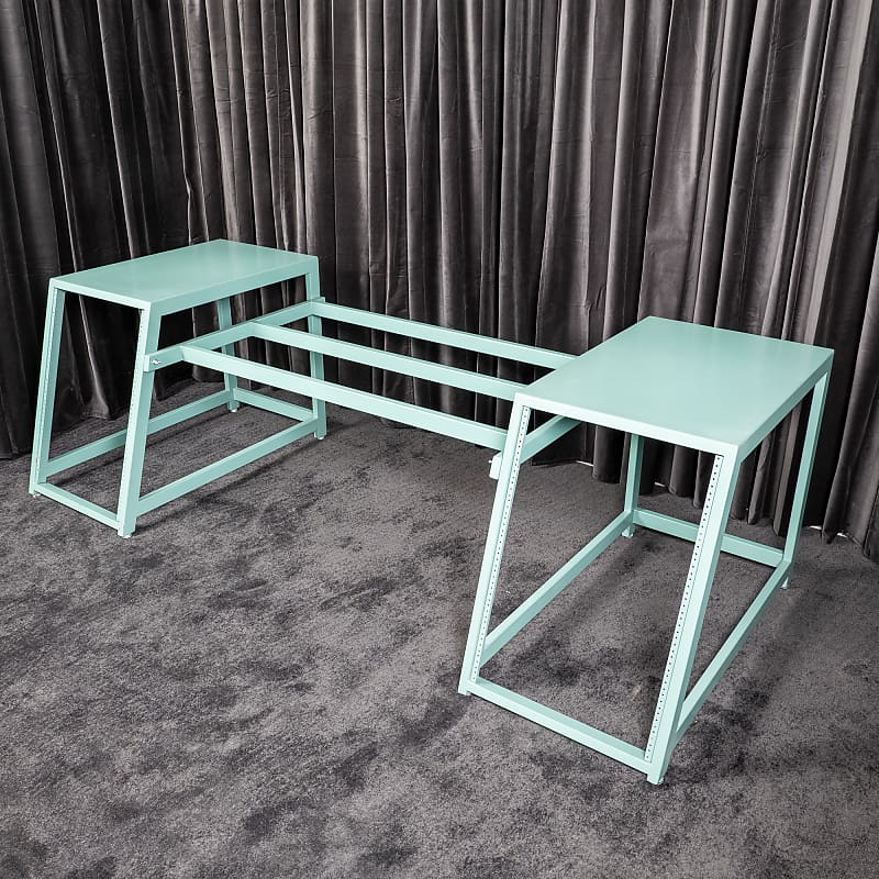 Tree Audio Console stand with producer's desk 2019 - Seafoam | Reverb
