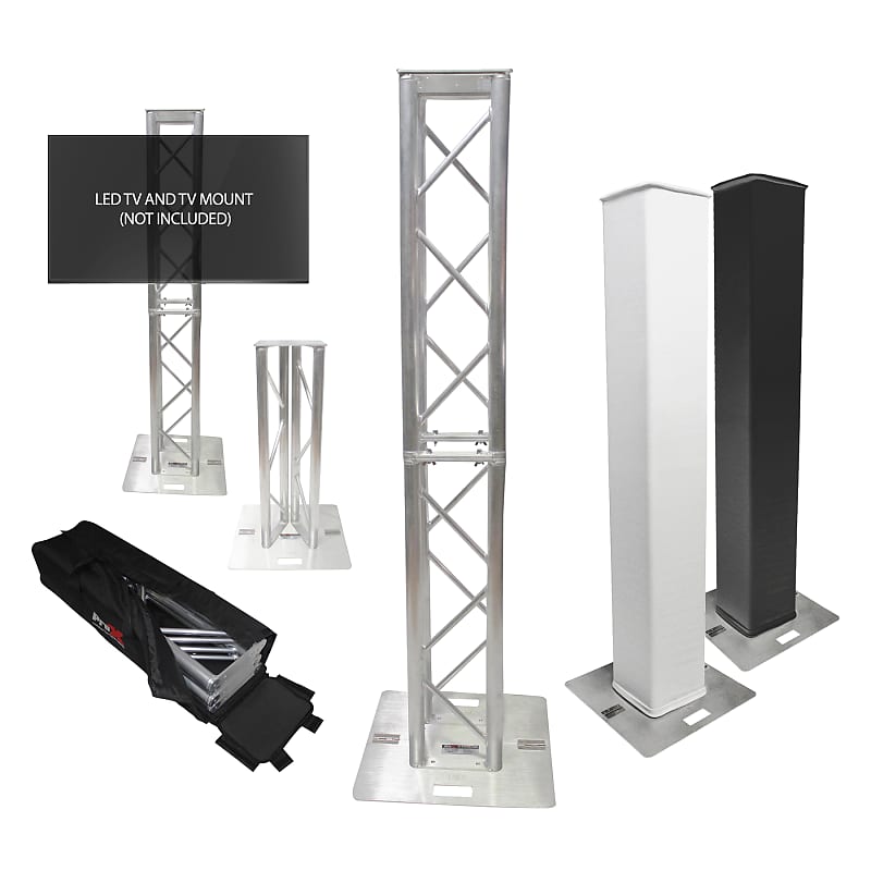 ProX XT-FTP328-656-B Flex Tower Totem Package Adjustable | Reverb