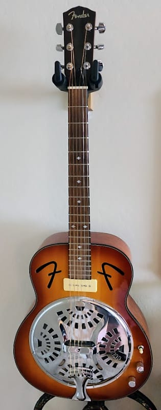 Fender Resonator & Case FR-50 2010 - Honey Burst | Reverb