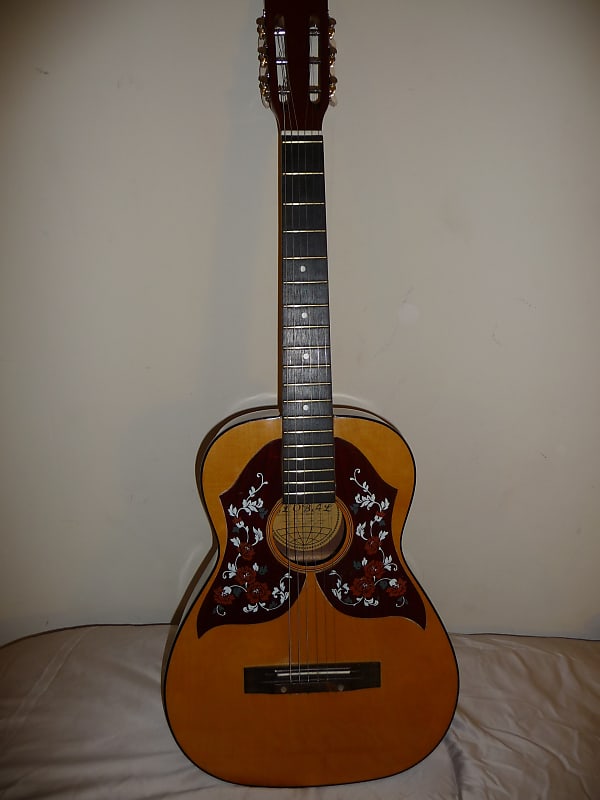 Global Natural Double Pickguard Acoustic Guitar | Reverb