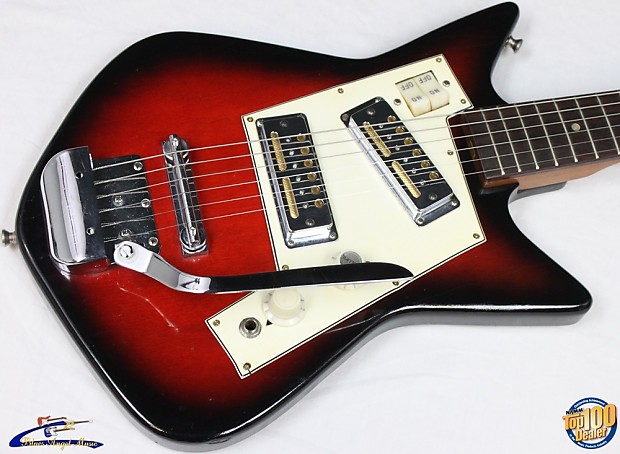 Vintage '60s Norma EG 403-2 Pointy Cutaway Electric Guitar w/ | Reverb