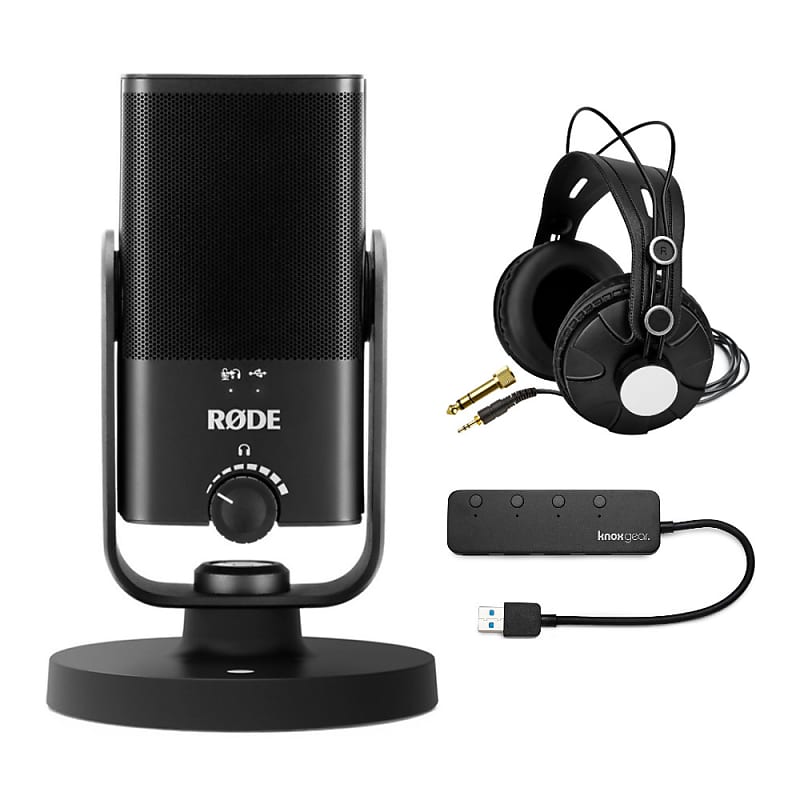 Rode NT-USB-MINI USB Microphone Bundle with Knox Gear Studio | Reverb