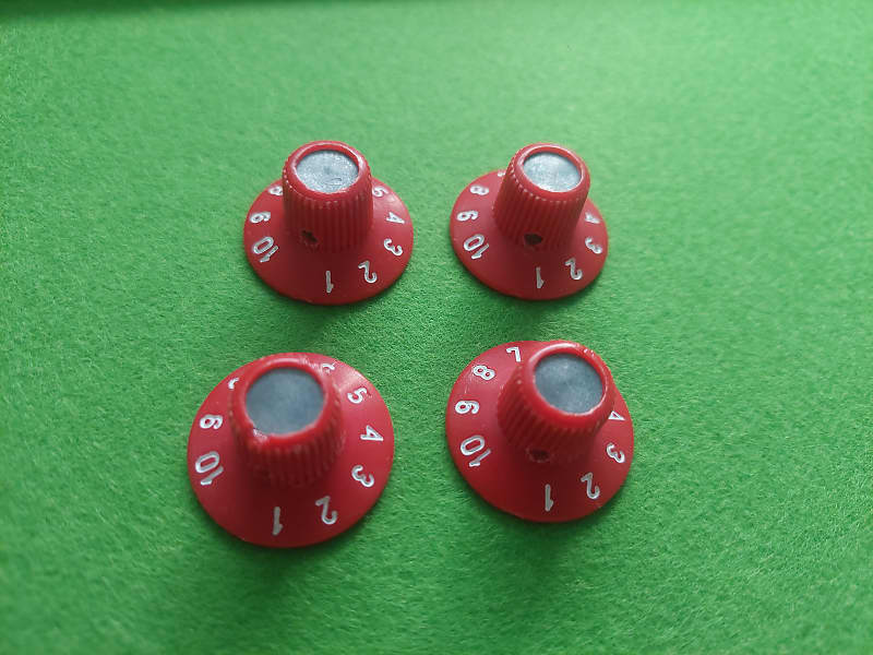 Vintage Red Witch Hat Knob Set | Reverb