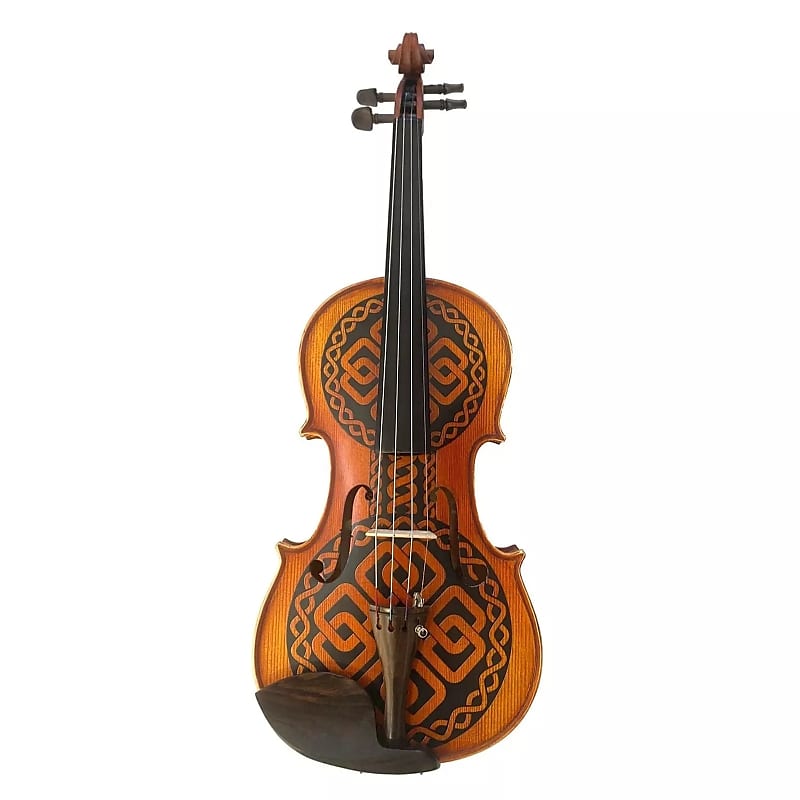 Celtic Style Violin Outfit 4/4 | Hand-Carved Maple & Spruce | Reverb