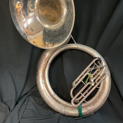 King Silver Plated Sousaphone Marching Tuba serial 714583 | Reverb
