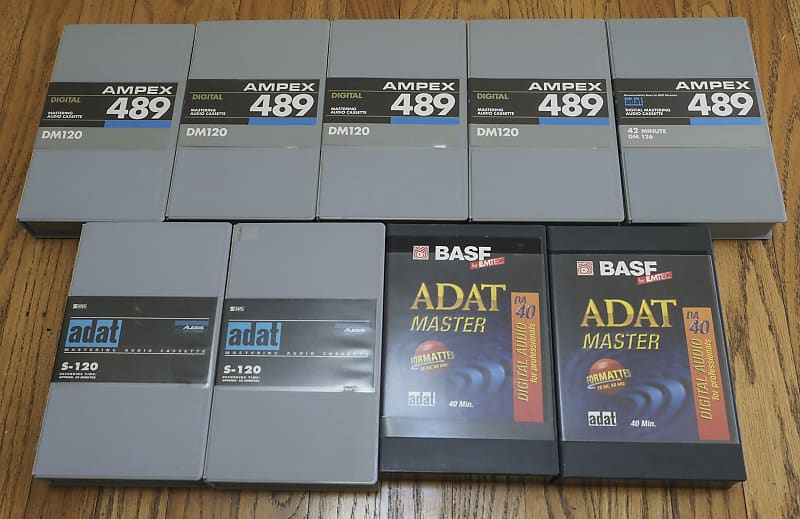 Lot of 9 Used (recorded one time) 42-minute ADAT Tapes with | Reverb