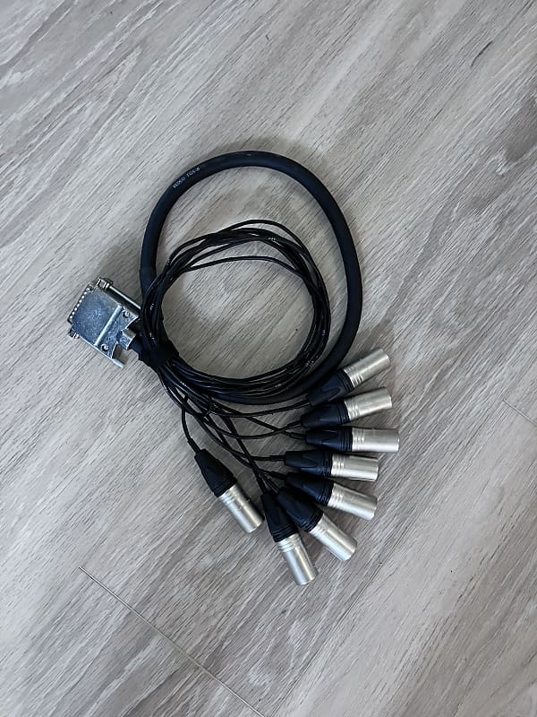 Redco TGS-08 Cable, DB25 DSub to XLR Male (8 channel) 12" | Reverb