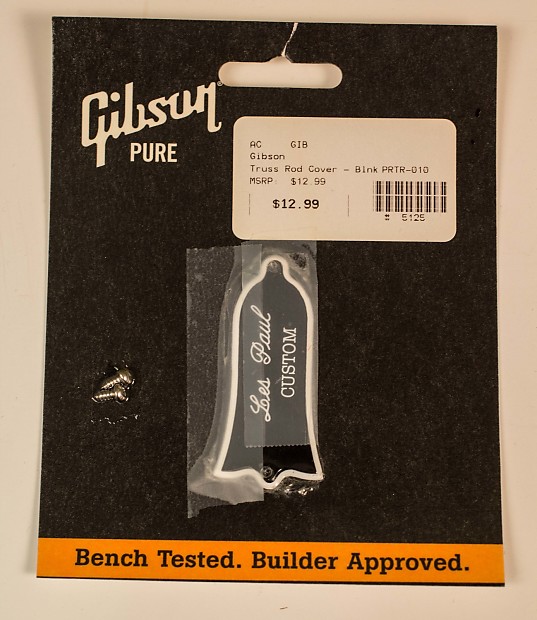 Gibson LP Custom Truss Rod Cover Black | Reverb