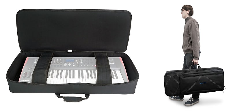 Rockville BEST BAG 49 Key Padded Rigid Durable Keyboard Gig | Reverb